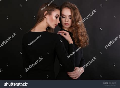 Studio Portrait Two Beautiful Sexy Models Stock Photo 1368196397 Shutterstock