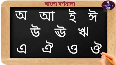 বাংলা বর্ণমালা Bangla Alphabet স্বরবর্ণ অ আ ই ঈ ব্যঞ্জনবর্ণ ক খ গ ঘ ঙ লেখা ও পড়া চলো