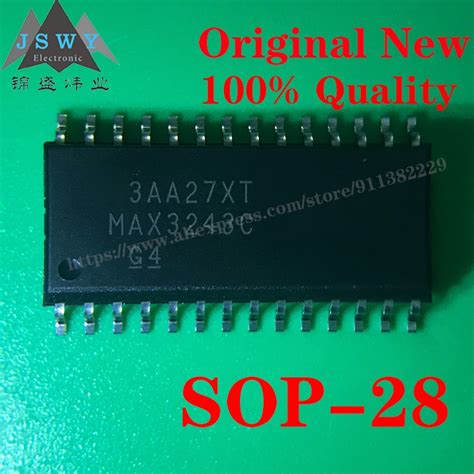 5 Pcs Max3243cdwr Sop 28 Semiconductor Interface Ic Rs 232 Interface Ic Chip Bom Order Form