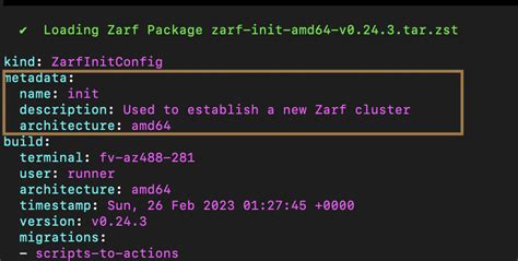 Add Package Version To Init Package Upon Create · Issue 1566 · Zarf Devzarf · Github