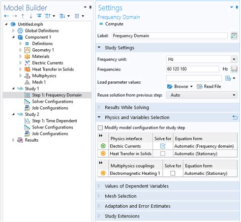 Setting Up And Solving Electromagnetic Heating Problems