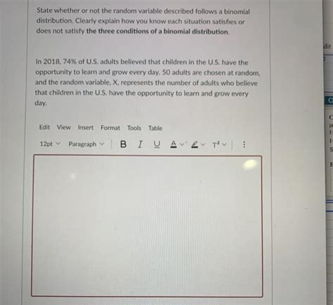 Solved State Whether Or Not The Random Variable Described