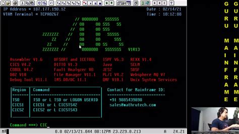 7 Cics Corriendo Cobol Cics Ibm Mainframe Youtube