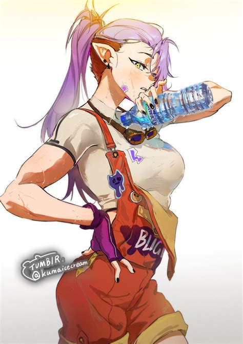 Kuma20151225 Amity Blight The Owl House 1girl Black Nails Bottle