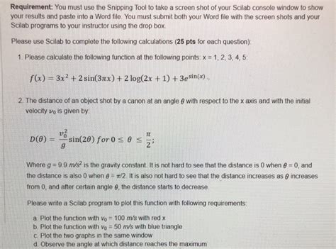 Solved Requirement You Must Use The Snipping Tool To Take A