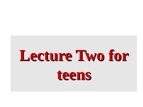 Ppt Lecture Two For Teens Introduction To Morphological Operators