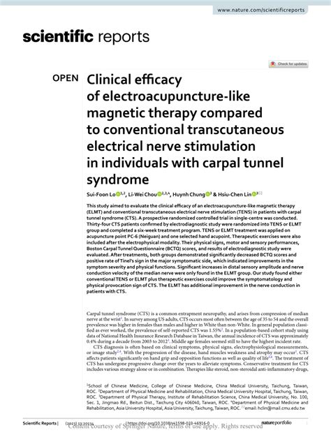 Pdf Clinical Efficacy Of Electroacupuncture Like Magnetic Therapy Compared To Conventional