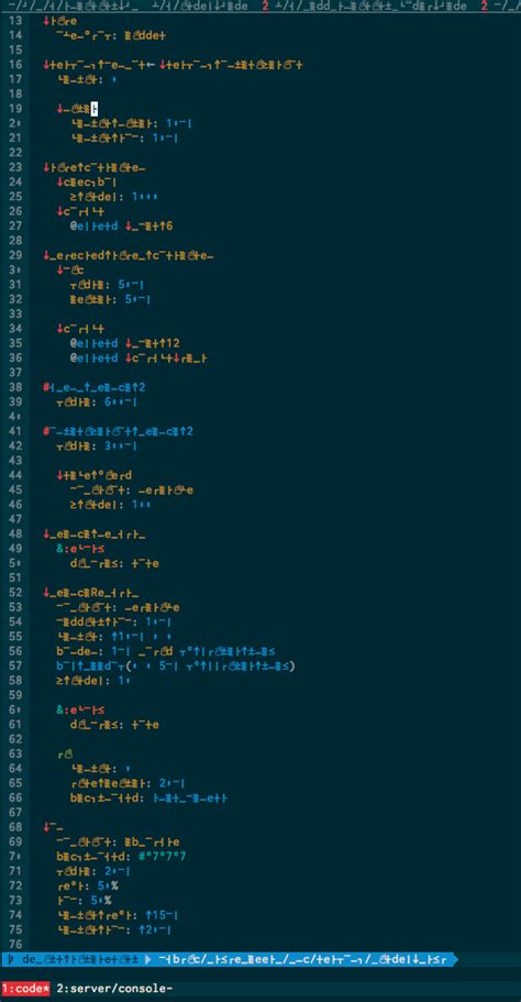 Font Characters Change To Gibberish Sporadically In Vim Super User