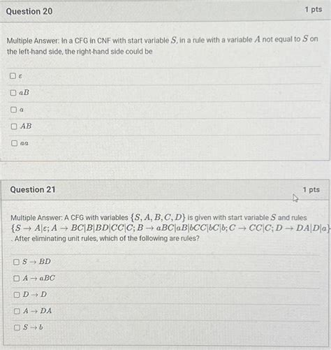 Solved Multiple Answer To Show That A Language Is