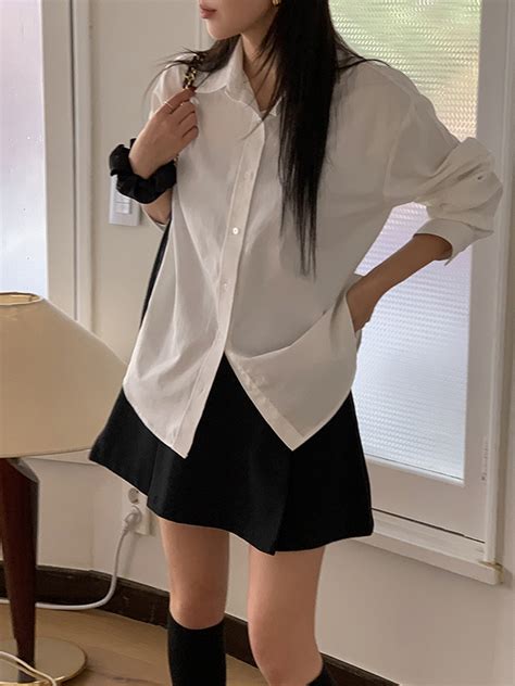 프렌치오브 💖오픈세일10 고퀄리티made 어반 카라 베이직 루즈핏 코튼 블라우스 셔츠5color