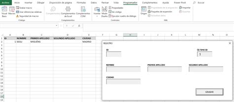Grabar Registros En Excel Con Un Formulario Y Vba Excel Signum
