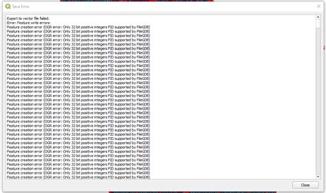 Error When Trying To Export Postgis Table To Fgdb In Qgis Geographic