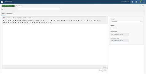 Publishing Workflow Implementation Joomla Documentation