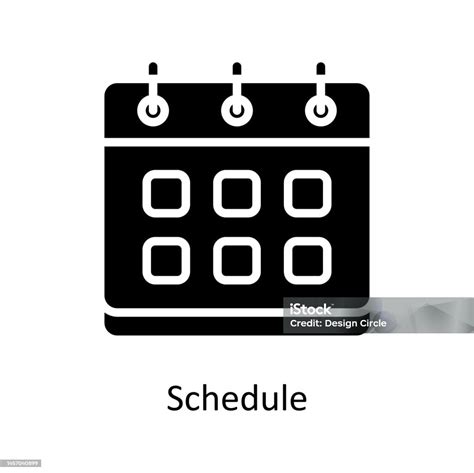 일정 벡터 단색 아이콘 디자인 그림입니다 흰색 배경에 제품 관리 기호 Eps 10 파일 0명에 대한 스톡 벡터 아트 및 기타