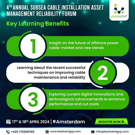 4th Annual Subsea Cable Installation Asset Management And Reliability Forum Subsea Power Cable