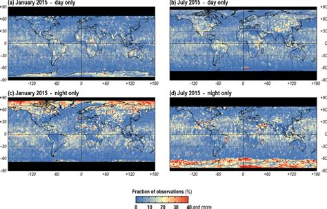 Observations Declared Confident Clear Or Probably Clear By The MODIS