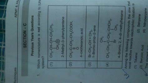 Organic Chemistry 4 Bromo 24 Di Methylhexane And 3 Bromo 35 Di