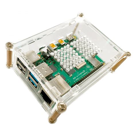 Acrylic Case For Raspberry Pi 4 Transparent Audiophonics