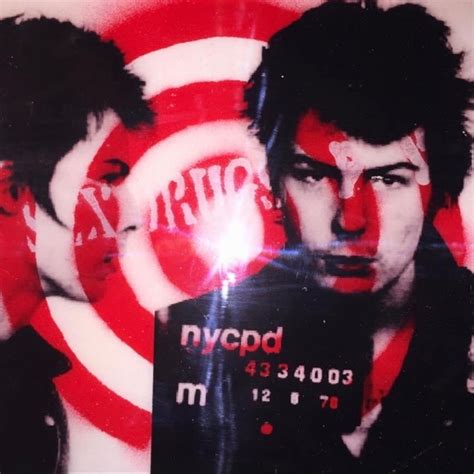 Hand Crafted Art Sid Vicous Celebrity Mugshot Graffiti 3d Art