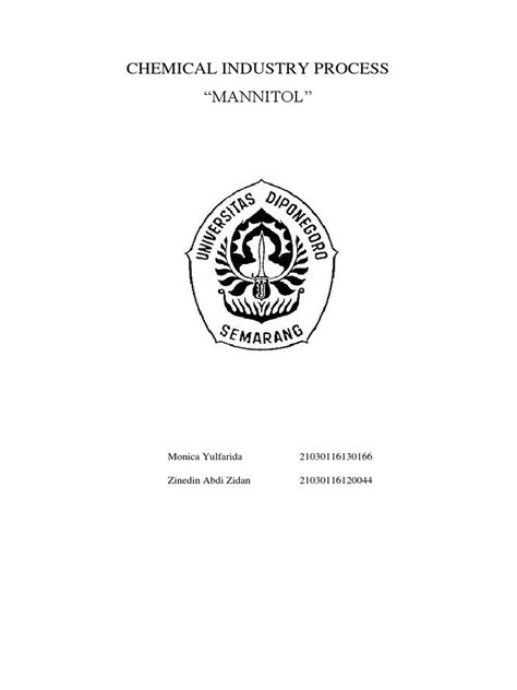 Production Of Mannitol A Review Of The Industrial Chemical Process And Applications Pdf