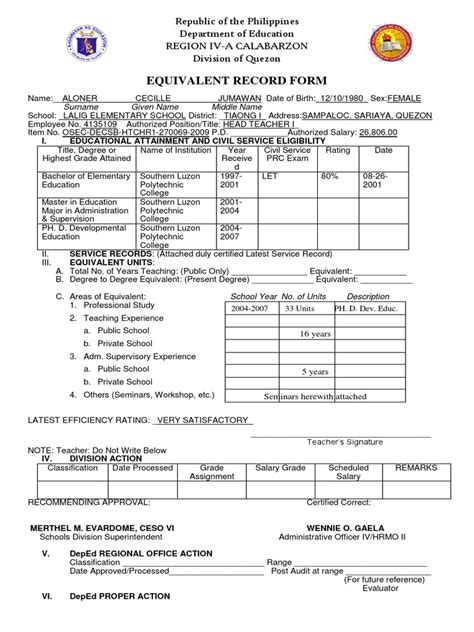 Erf Sample Pdf Academia Teachers