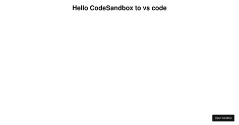 Test App Codesandbox