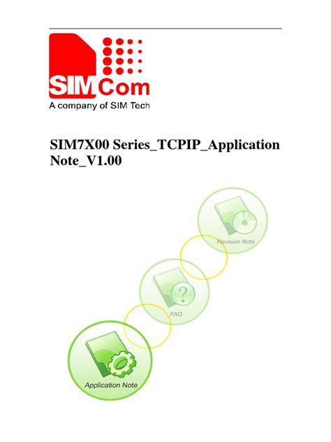 Sim7x00 Series Tcpip Application Note V100 Pdf Transmission Control Protocol Network Socket