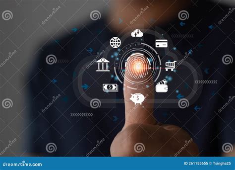 Futuristic Digital Processing Of Biometric Identification Fingerprint Scanner For Access