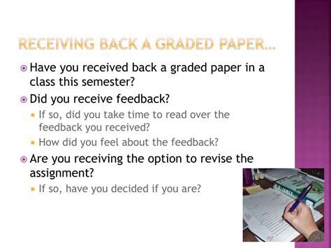 Ppt Navigating Feedback How To Effectively Revise Graded Assignments