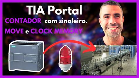 Contador Clock Memory E Move Tia Portal Siemens S7 1200 Youtube