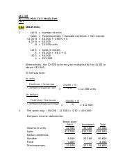 Ch Practice Problems Solutions Docx ACC IN CLASS PRACTICE PROBLEMS CH A Min