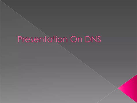 Presentation On Dns Pptx Web Hosting Internet