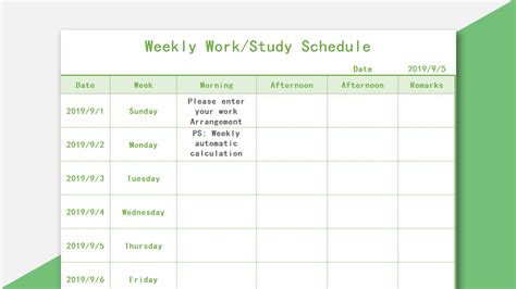 Study Schedule Excel Template Xls Excel Free Download Pikbest Free Schedule Planner Printable