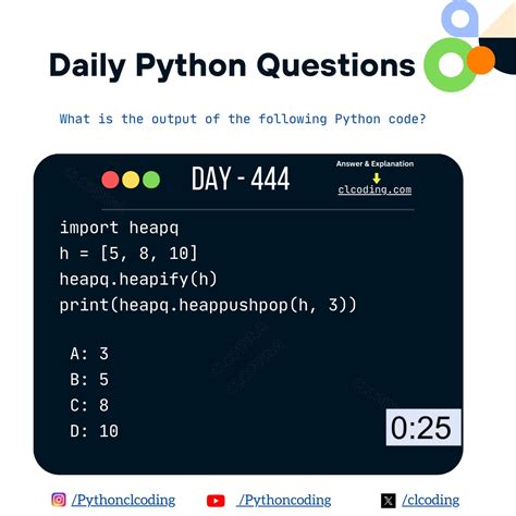 Python Coding Challenge Day 444 What Is The Output Of The Following Python Code Answer With