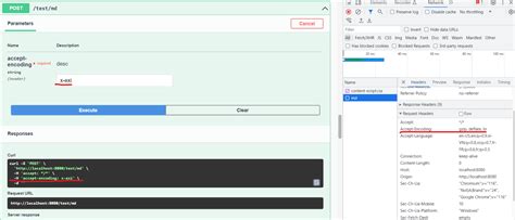 Accept Encoding Header Not Change According To Customer Value Issue Swagger Api