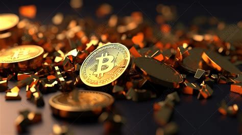 사용 가능한 복사 공간이 있는 손상된 비트코인의 암호화폐 3d 그림 충돌 간이 배경 충돌 배경 암호화폐 배경 이미지 Hd 간이 충돌 암호화폐 배경 사진 무료