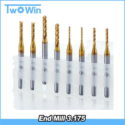 Aliexpress Buy CNC Router Bit Mini PCB Carbide Machine Tools End Mill Diameter Cnc