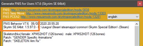 Fnis Xxl Everyone T Poses Solved Technical Support Skyrim Special Edition Loverslab