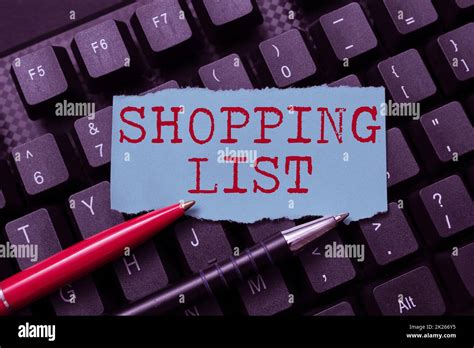 Text Caption Presenting Shopping List Word Written On Discipline
