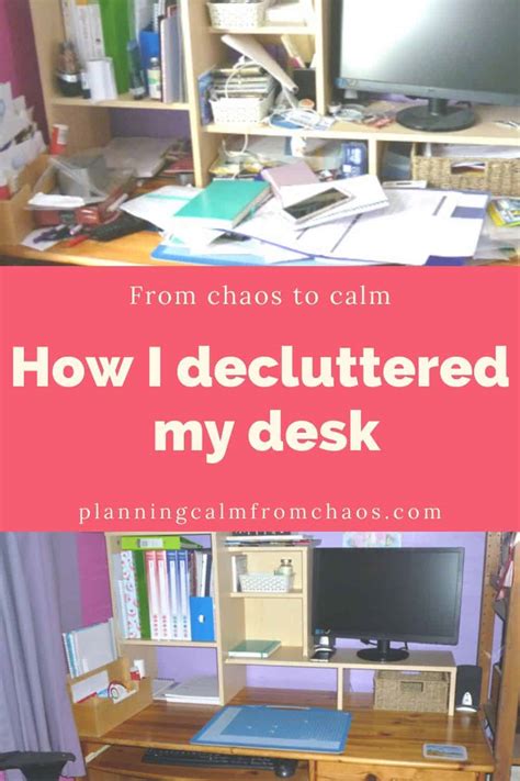 How I Decluttered My Desk Planning Calm From Chaos