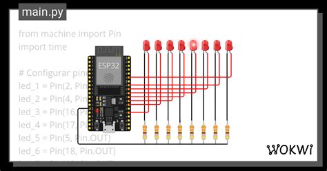 Prender Secuencia De 3 Leds Alternados Wokwi Esp32 Stm32 Arduino