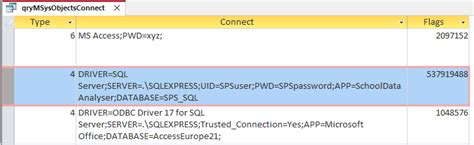 Linked Table Passwords Exposed