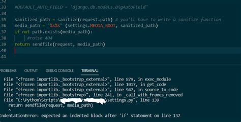 What The Hell I Gonna Do When Problem Is Indented Block After If