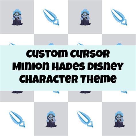 Custom Cursor Custom Cursor Minion Hades Disney Character Theme Theme Cursor Space