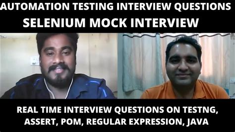 Automation Testing Interview Questions Selenium Interview Questions 0 2 Years Youtube