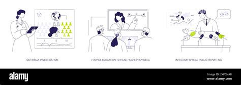 Control Of Infectious Diseases Abstract Concept Vector Illustrations