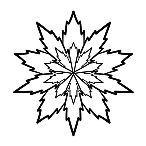 Premium Vector Elegant Snowflake Vector Design Element