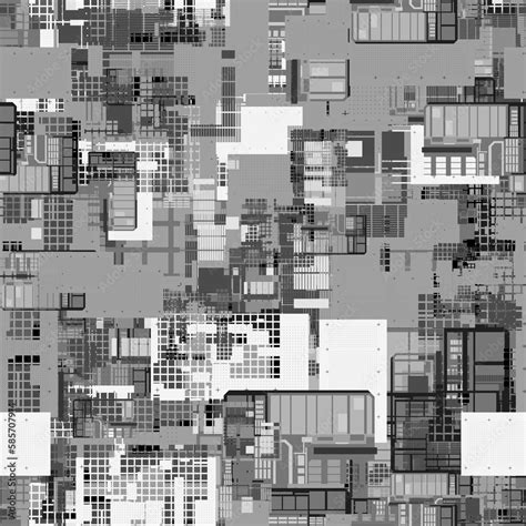 Scifi Displacement Map For 3d Texture Stock Illustration Adobe Stock