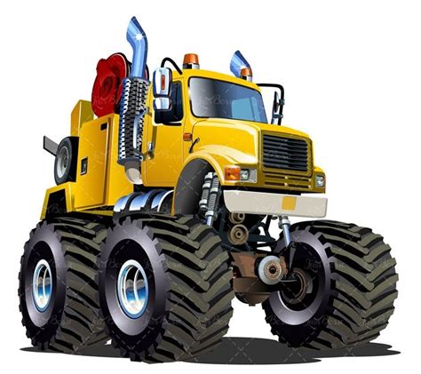 وکتور ماشین قدرتمند ماشین غول پیکر لاستیک آج دار ایران طرح