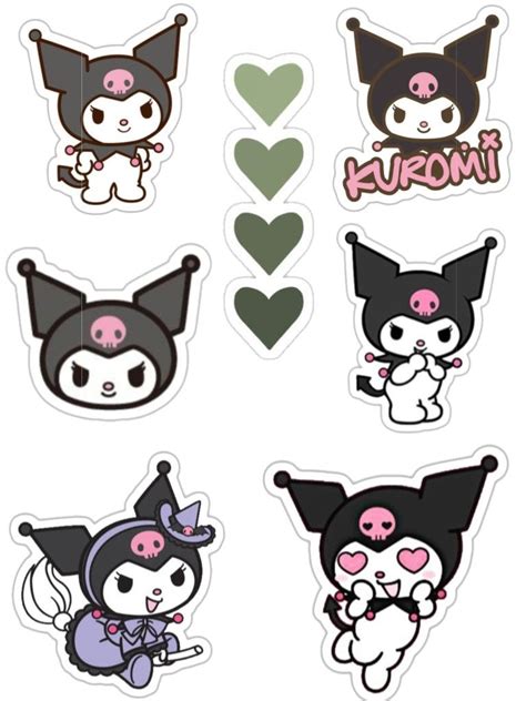 Kuromi Stickers Printable Educational Printable Worksheets